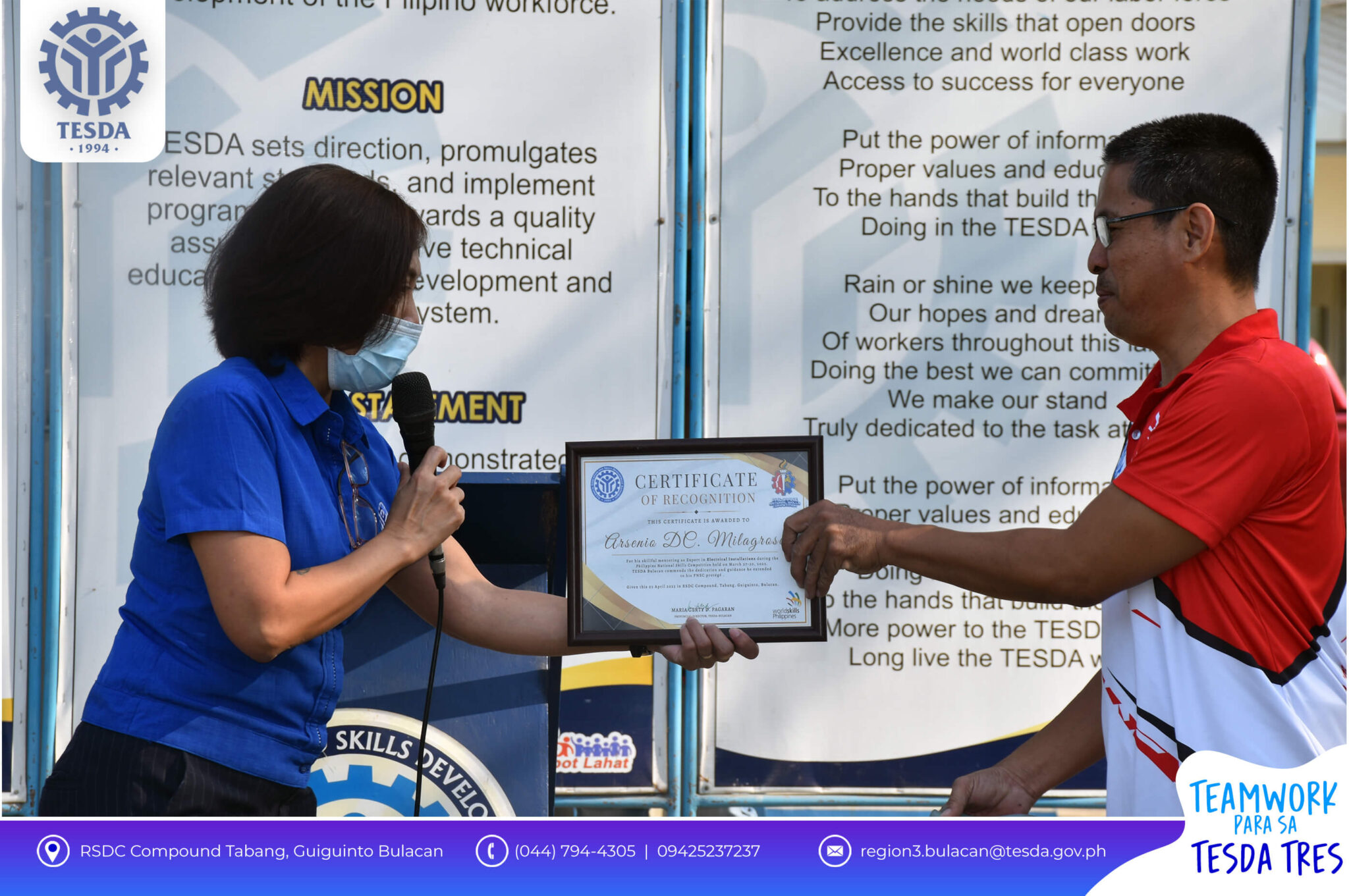 Philippine National Skills Competition (PNSC) were awarded with ...