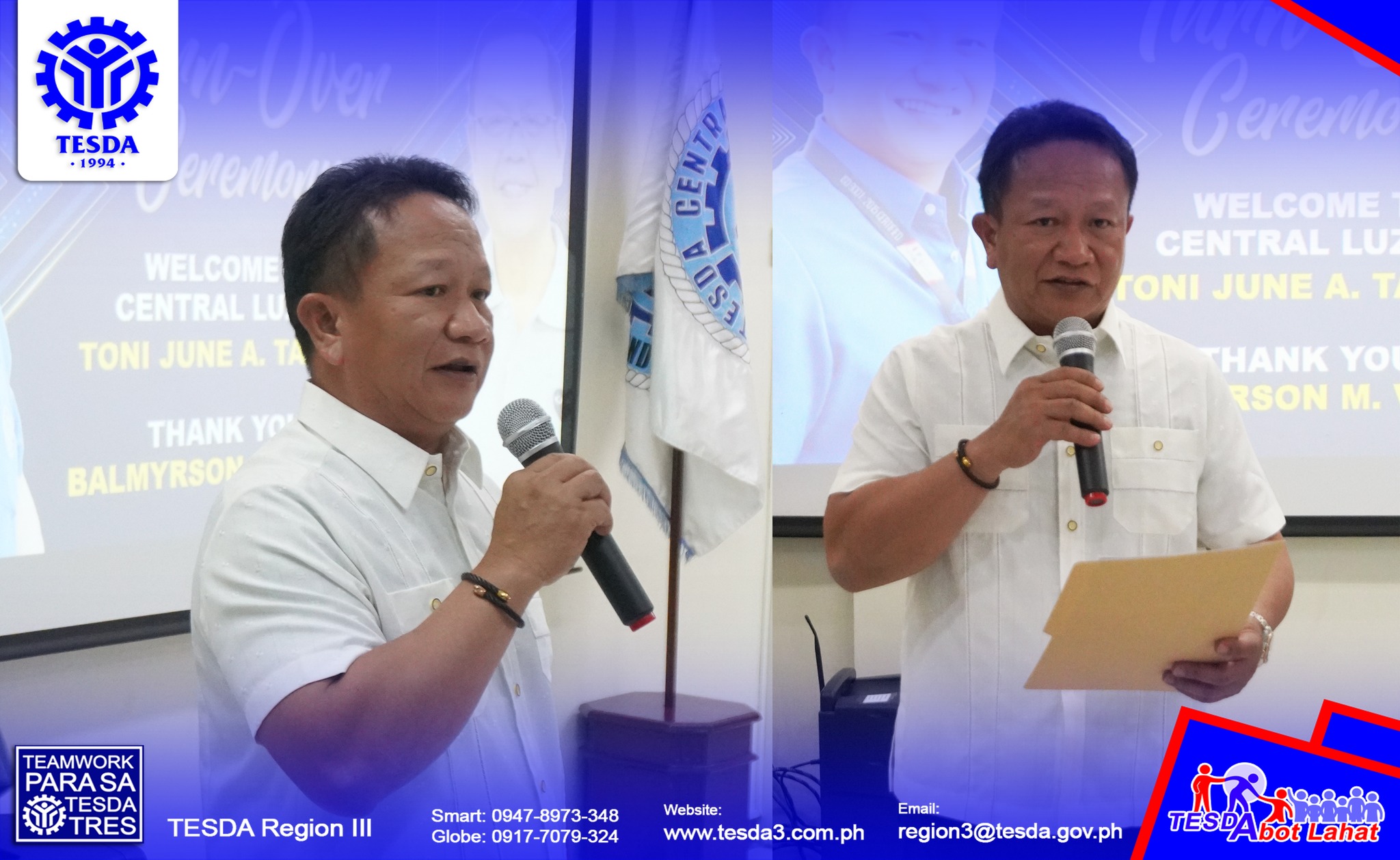 TESDA III welcomes Toni June A. Tamayo as new Regional Director – TESDA ...