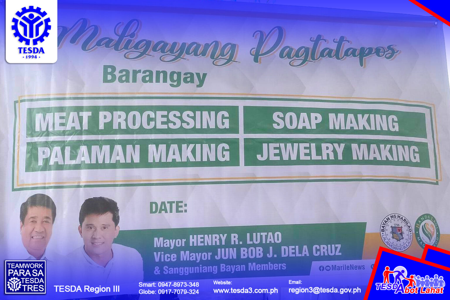 100 trainees from the several participating barangays of Marilao ...