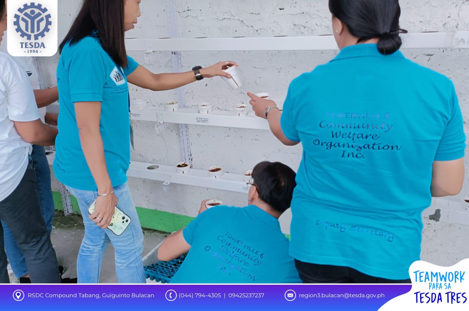 Demonstration/training on hydroponics at the TESDA Bulacan Multi ...
