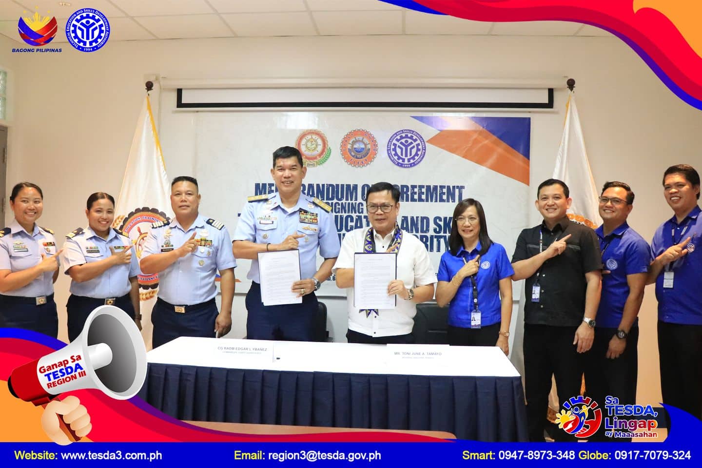 TESDA Central Luzon Partners with Philippine Coast Guard to Enhance ...