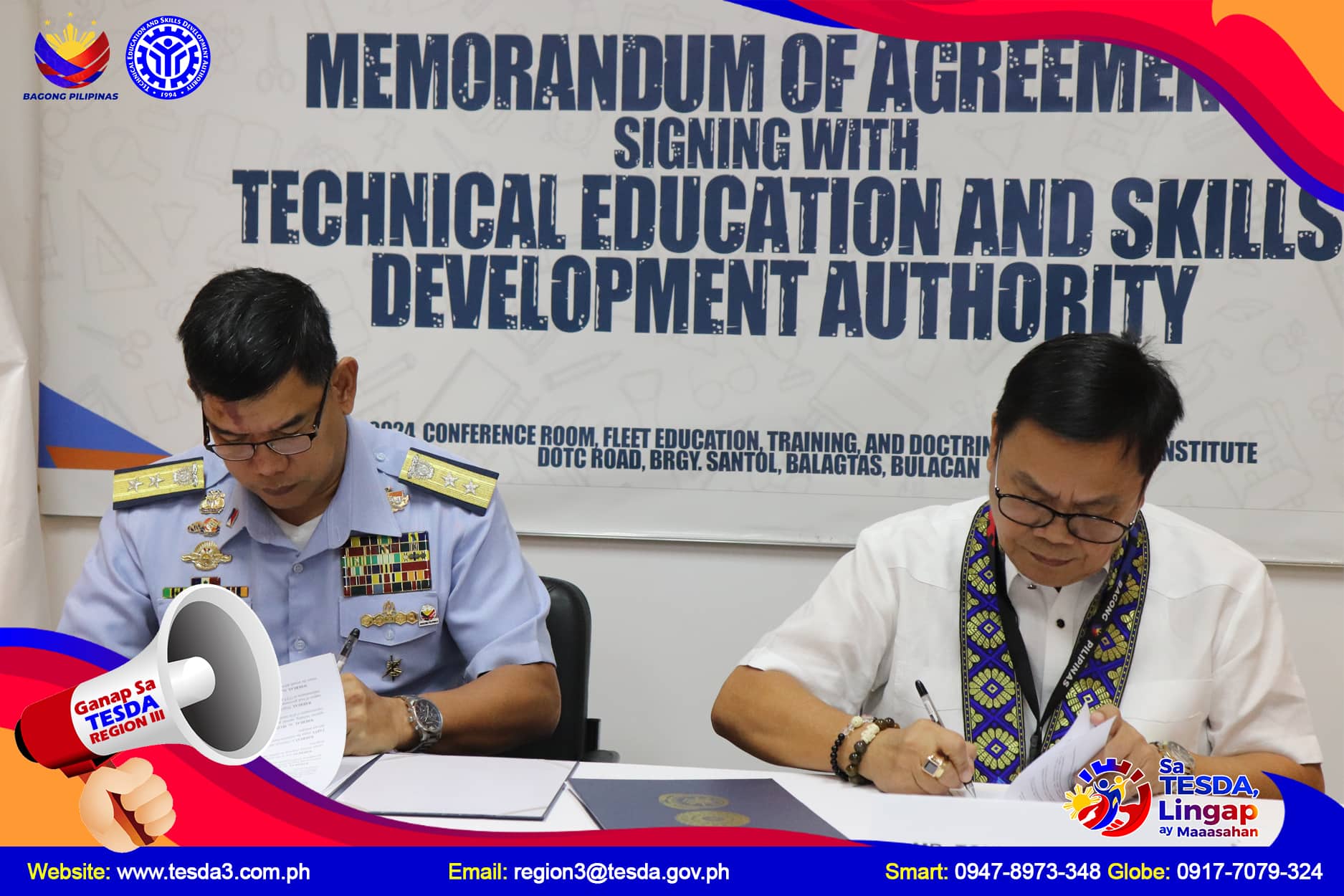 TESDA Central Luzon Partners with Philippine Coast Guard to Enhance ...